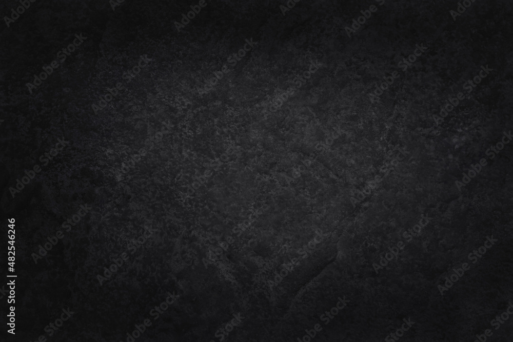 Dark gray black slate stone wall texture background in natural pattern for decorative interior ...