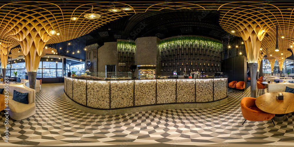 MOSCOW, RUSSIA - NOVEMBER, 2021: spherical seamless hdr 360 panorama in ...