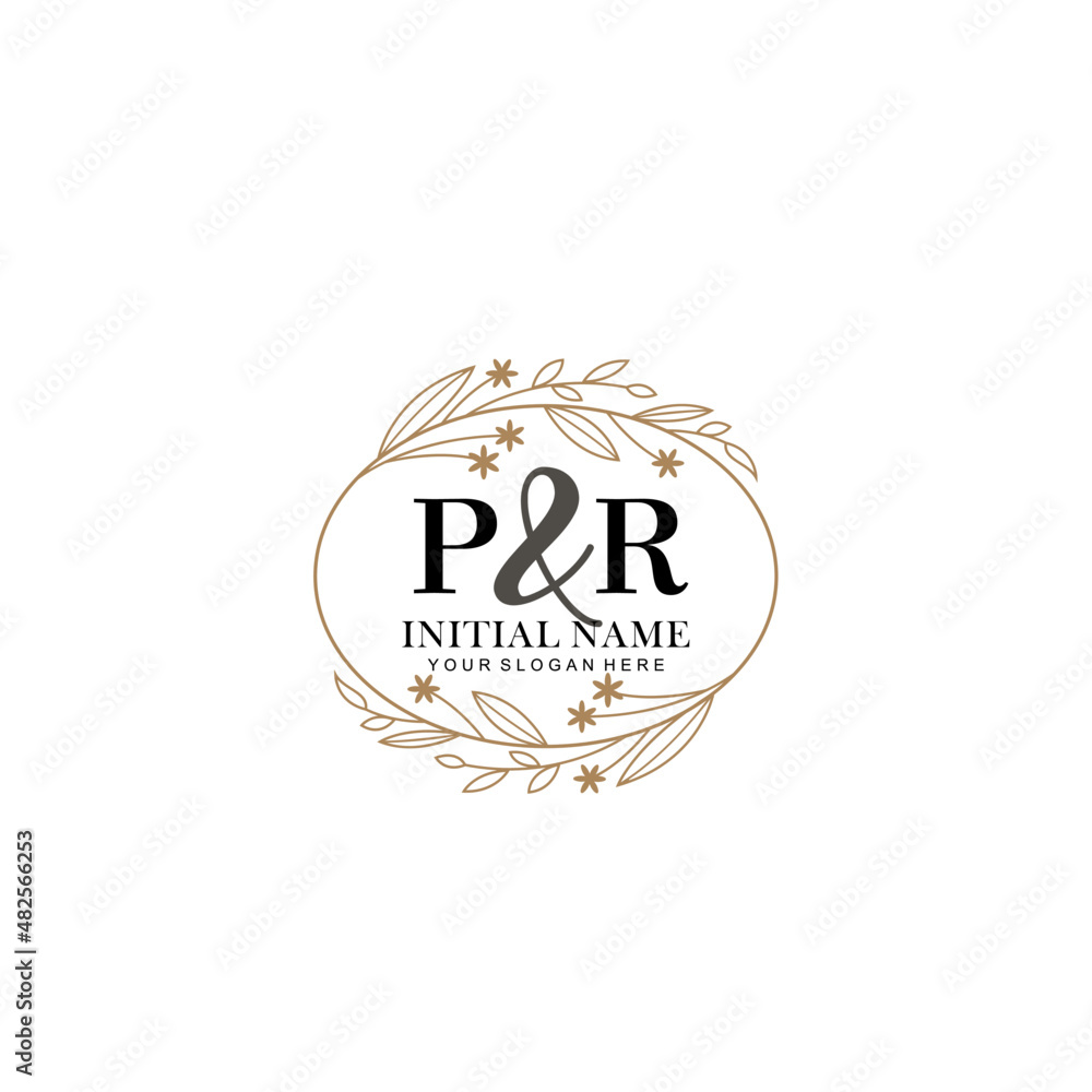 PR Beautiful elegant logos or wedding monograms collection Stock Vector ...