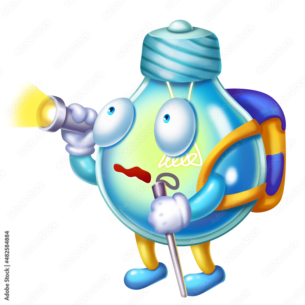 Lamp Bulb. Realistic Fantastic Characters. Fantasy Nature Animals ...