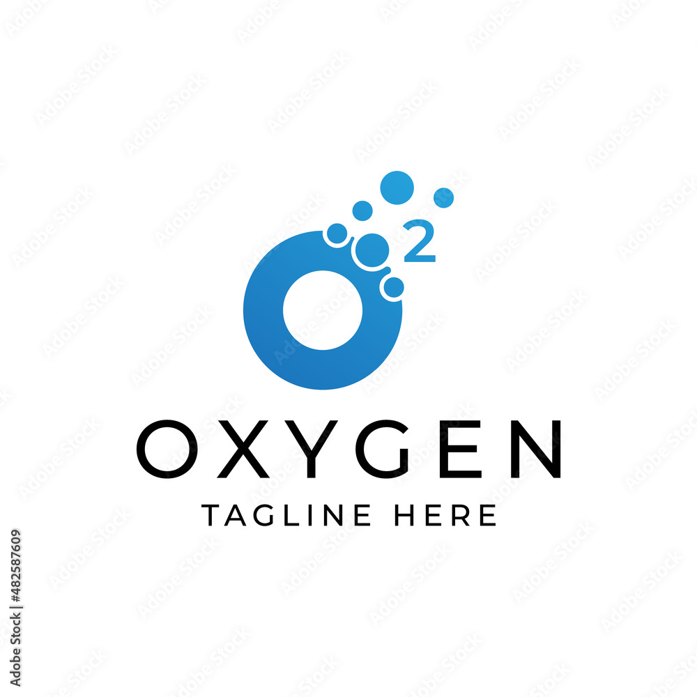 modern oxygen logo design Stock Vector | Adobe Stock