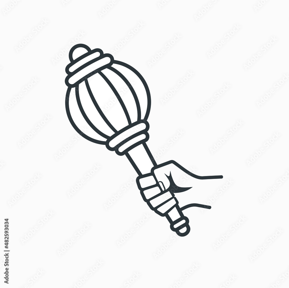 illustration of gada, vector art. Stock Vector | Adobe Stock