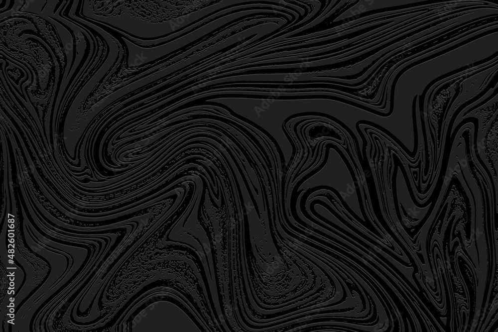 Embossed cover design, unique grunge texture on black background ...