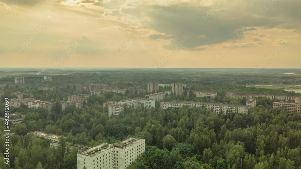 Time-lapse of the abandoned Pripyat ghost town at Chernobyl exclusion ...