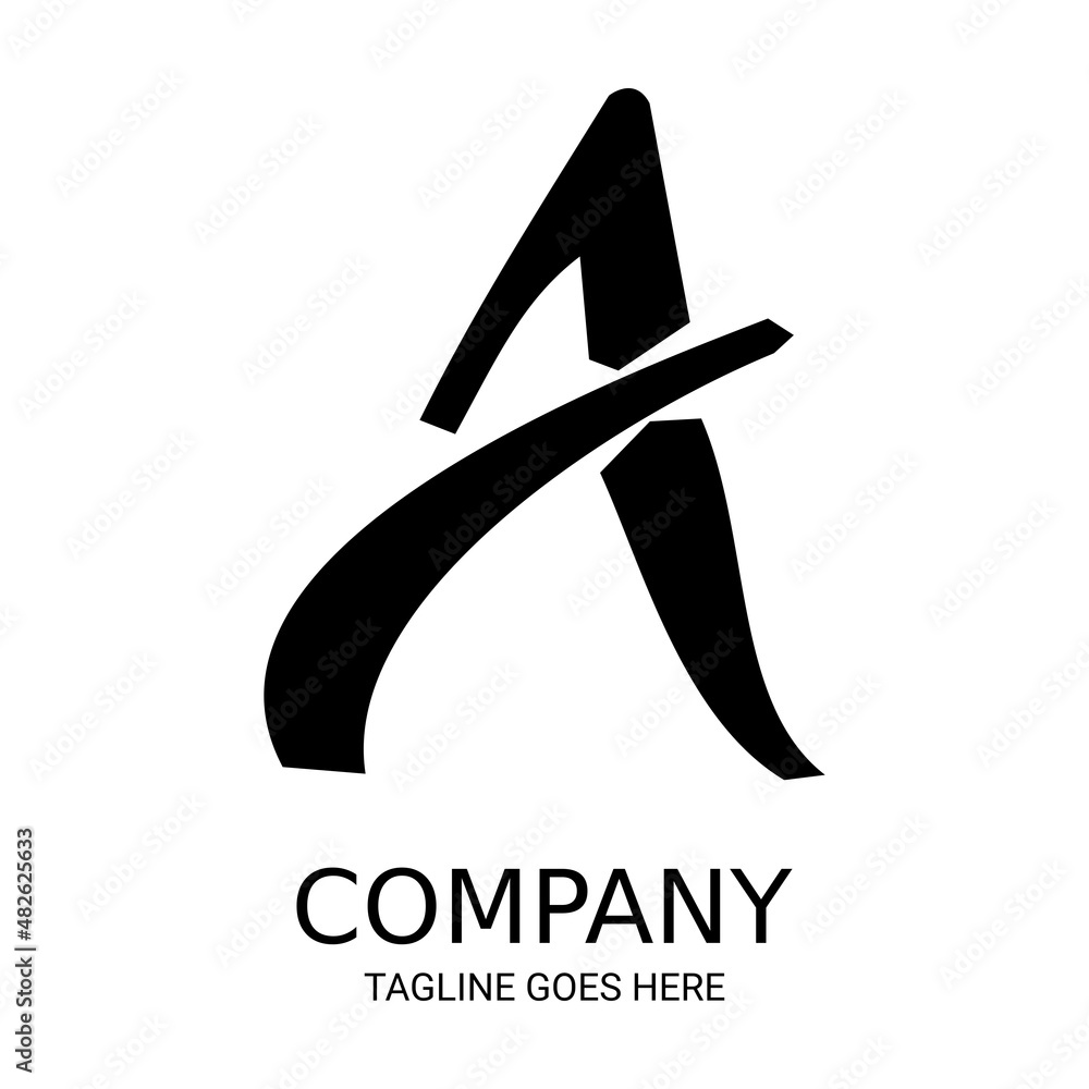 Simple letter A logo design. Perfect for t-shirts, etc. Stock Vector ...