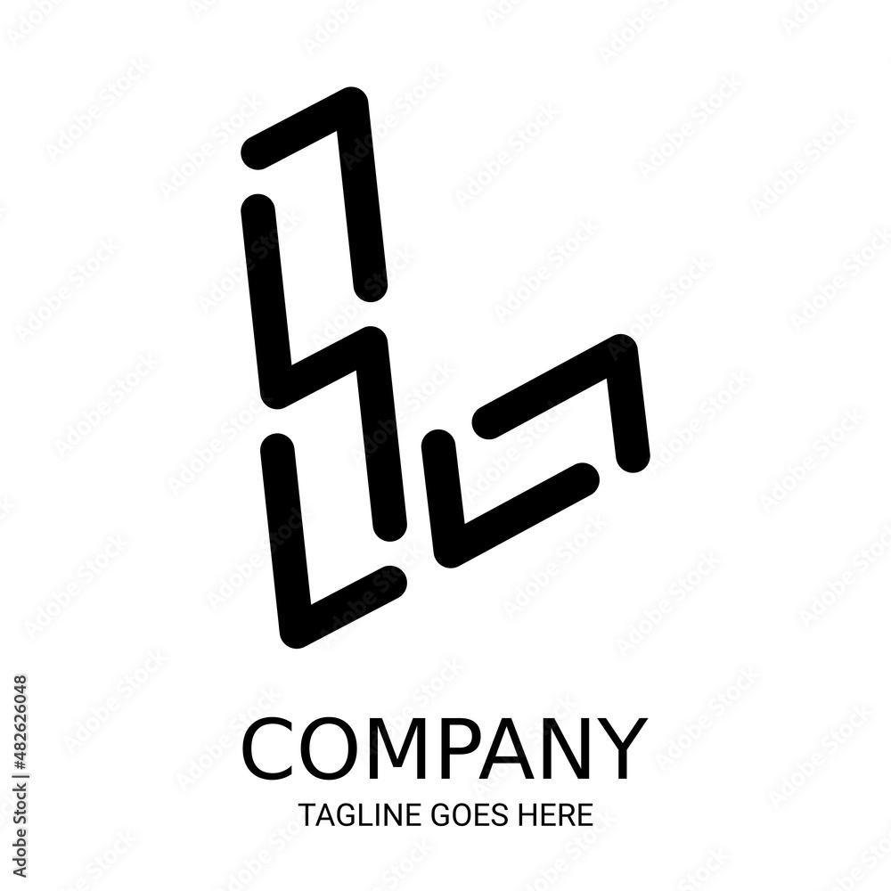 Simple letter L logo design. Perfect for t-shirts, etc. Stock Vector ...