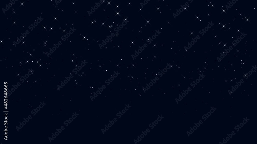 realistic starry night,glowing and shinning stars,twinkle stars at ...