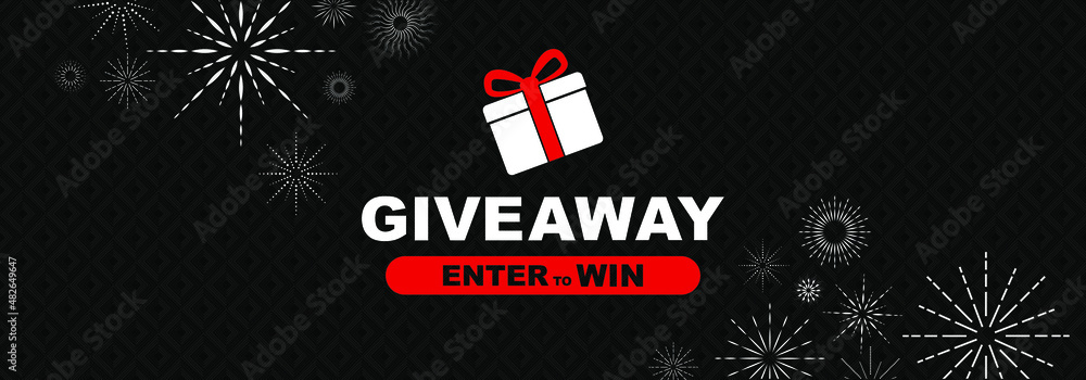 giveaway sign on white background Stock Vector | Adobe Stock