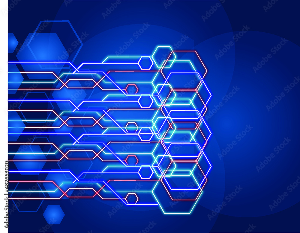 abstract technology background , neon light tech background Stock ...