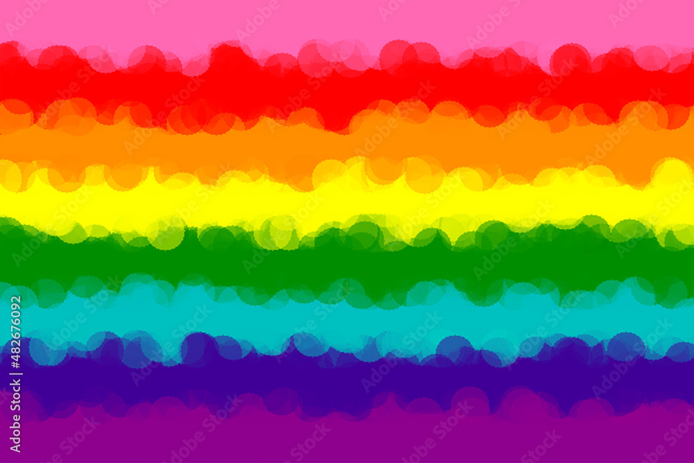 LGBT Pride Rainbow Flag. LGBT rights concept. Stock Illustration ...