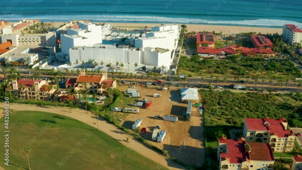 SAN JOSE DEL CABO BCS MEXICO-2021: Drone View Of A Large Town Where You ...