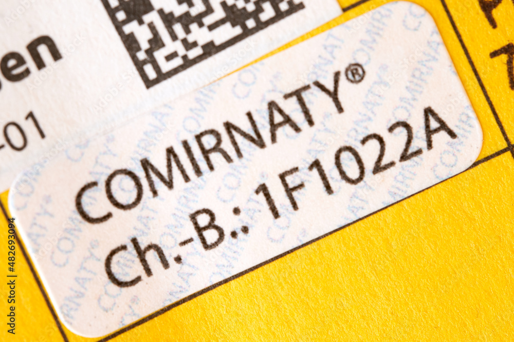 Booster vaccination against Corona covid-19 virus. Yellow vaccination ...