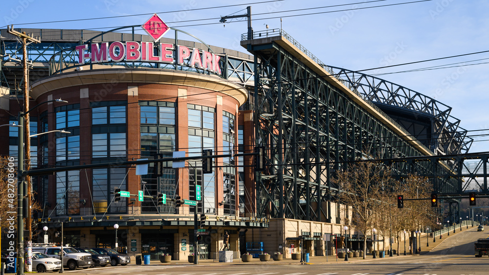 Seattle - January 22, 2022; T-Mobile baseball stadium in Seattle is the ...
