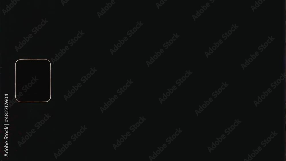 Super 8 Film Frame with Bokeh Flicker for Retro Vintage Effect. Noise ...