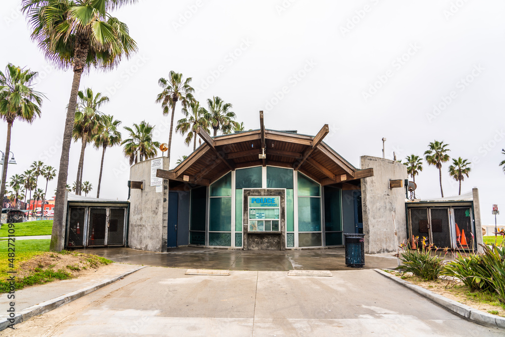 Venice Beach, Los Angeles, California, January 2022, LAPD Pacific ...