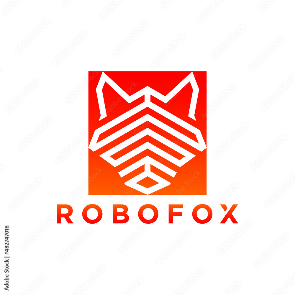 ROBOFOX logo design for company symbol and brand Stock Vector | Adobe Stock