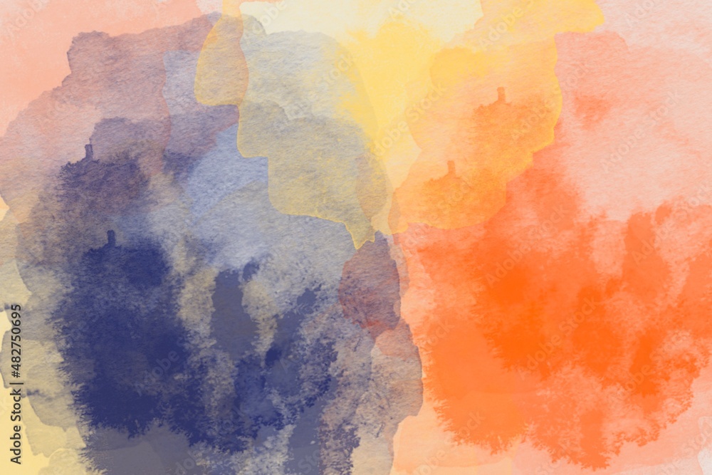 Watercolor illustration. Abstract painting background. Stock ...