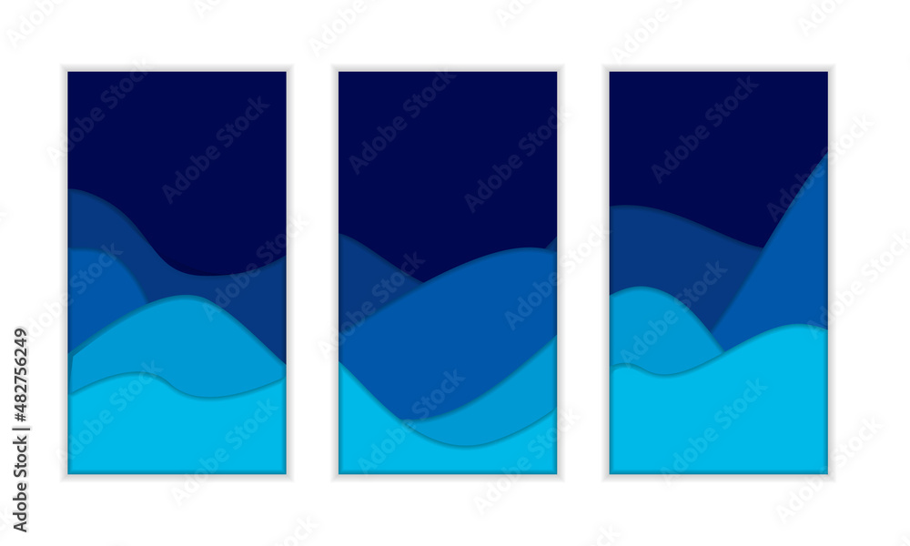 Premium Vector A set of three background options for Book Covers ...