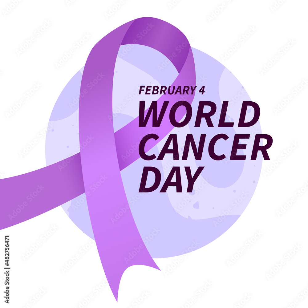 Purple Cancer Ribbon Banner