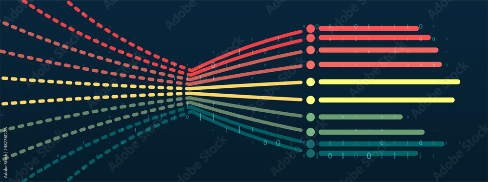 Abstract infographics visualization Stock Vector | Adobe Stock