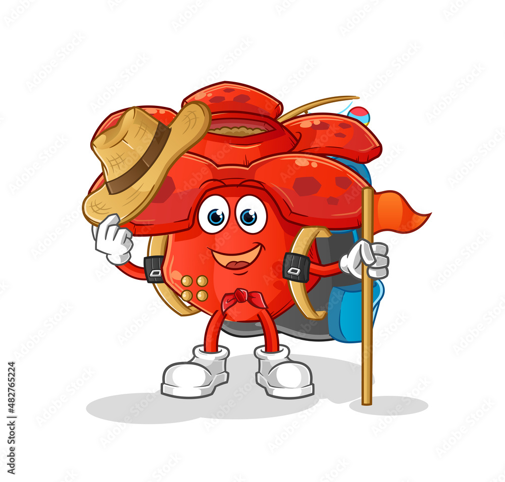 Rafflesia arnoldii scout vector. cartoon character Stock Vector | Adobe ...