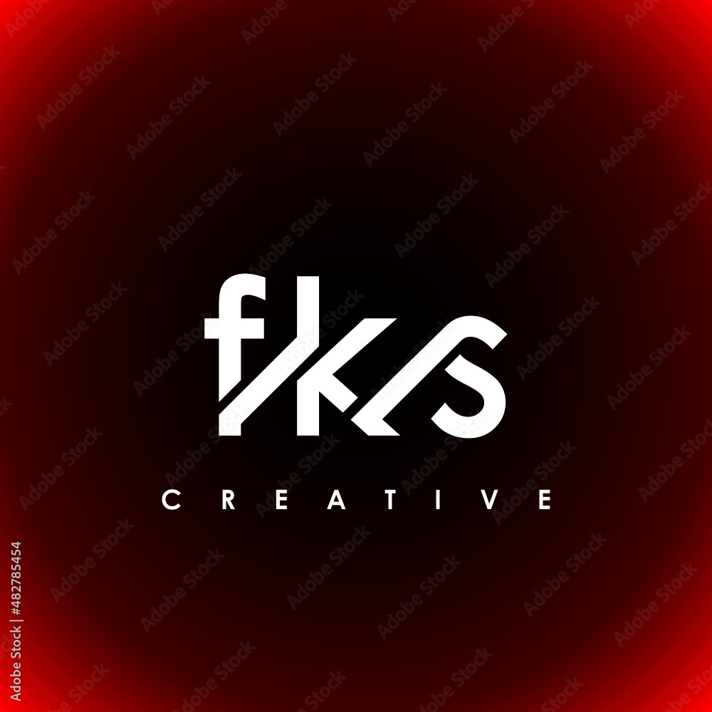 FKS Letter Initial Logo Design Template Vector Illustration Stock ...