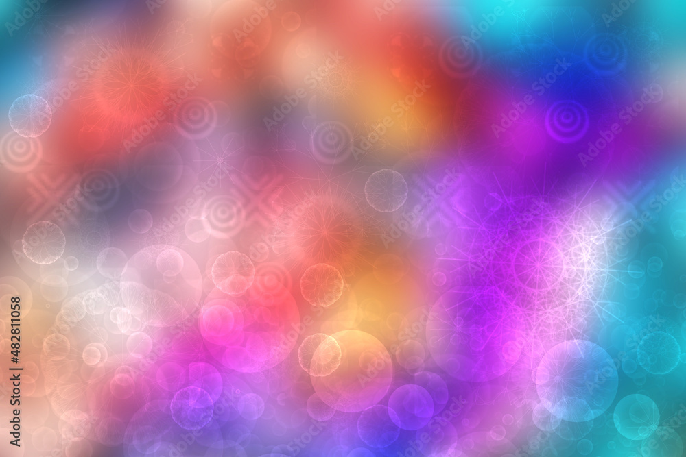 Colorful party invitation background. Abstract pastel blue pink yellow ...