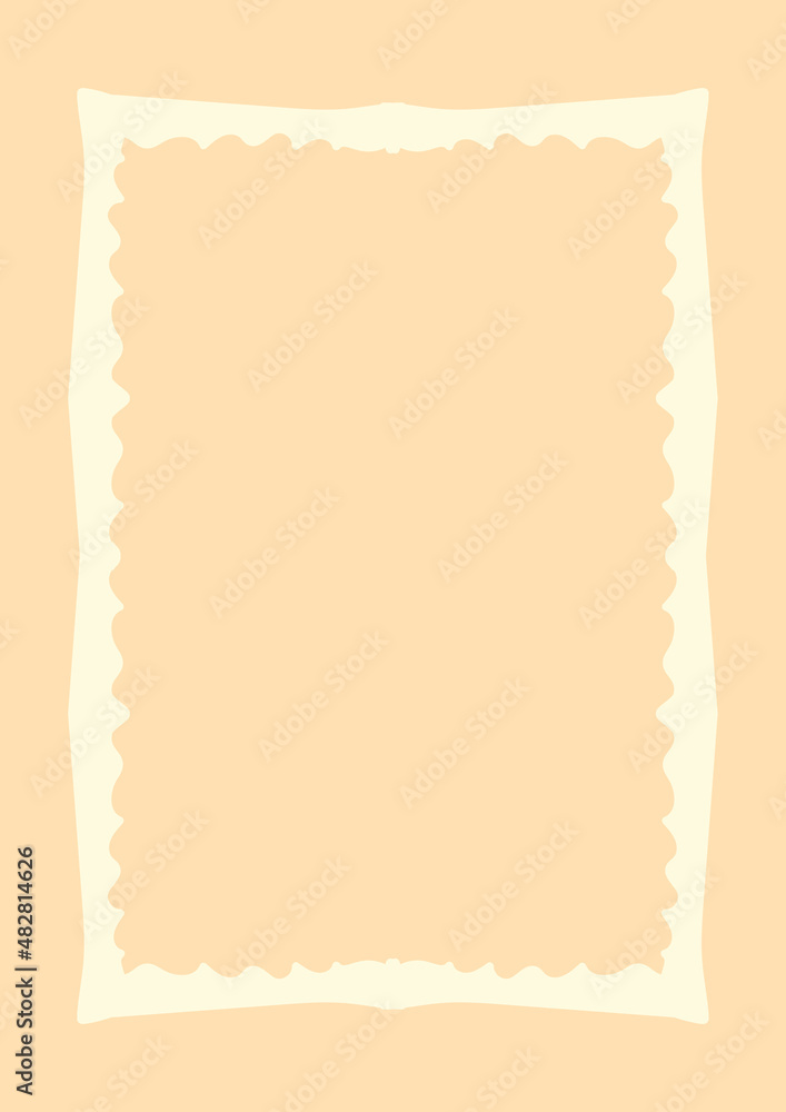 Beige frame template vector. Border pattern background. Classic ...