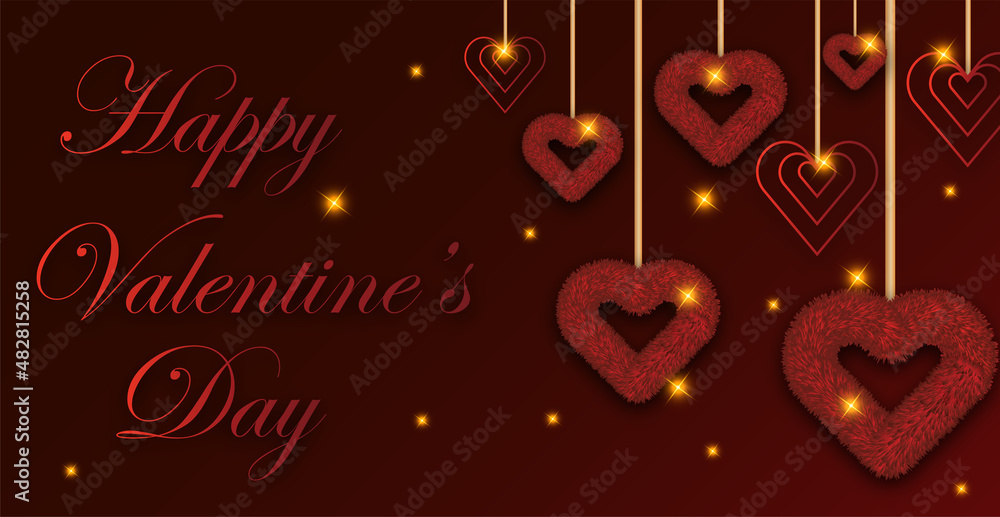 Valentine wallpaper Stock Vector | Adobe Stock