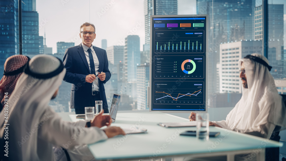 International Manager Holds Meeting Presentation for Saudi Business ...