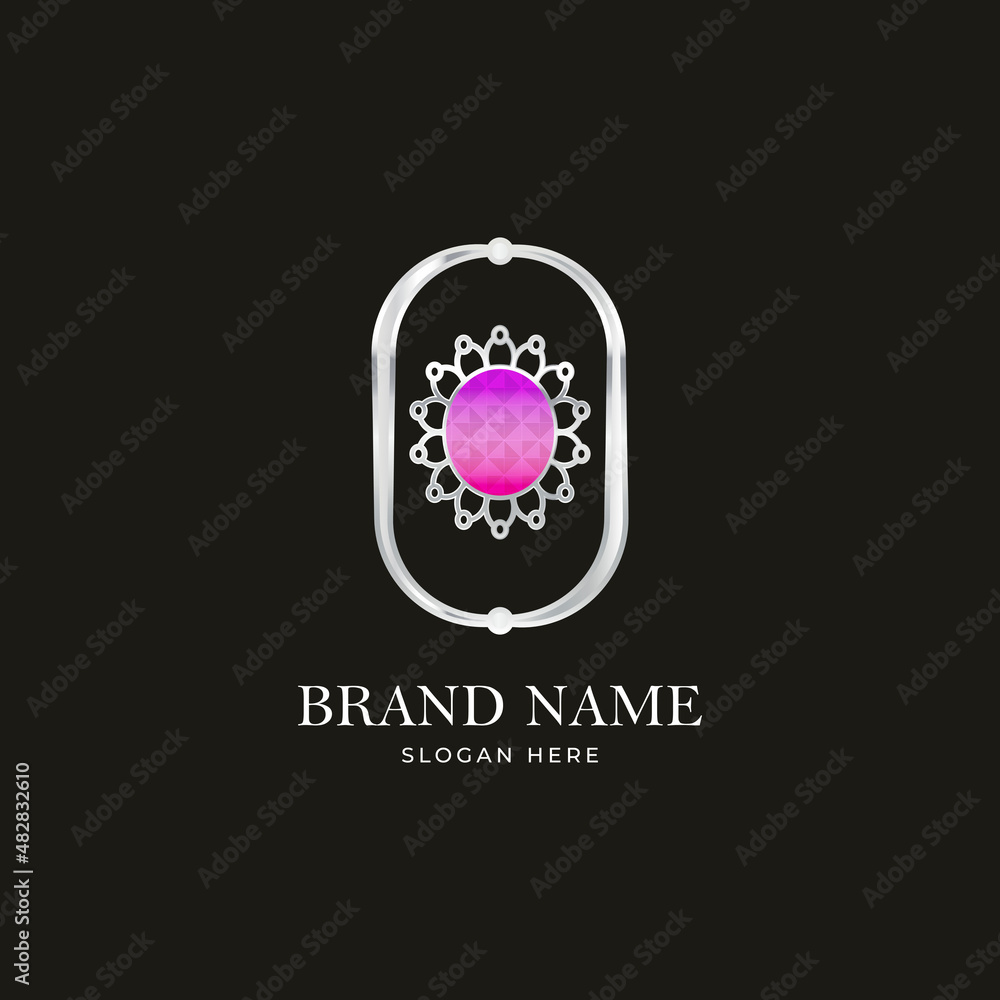 Ruby Logo Illustration Jewellery company logotype. Stock Vector | Adobe ...