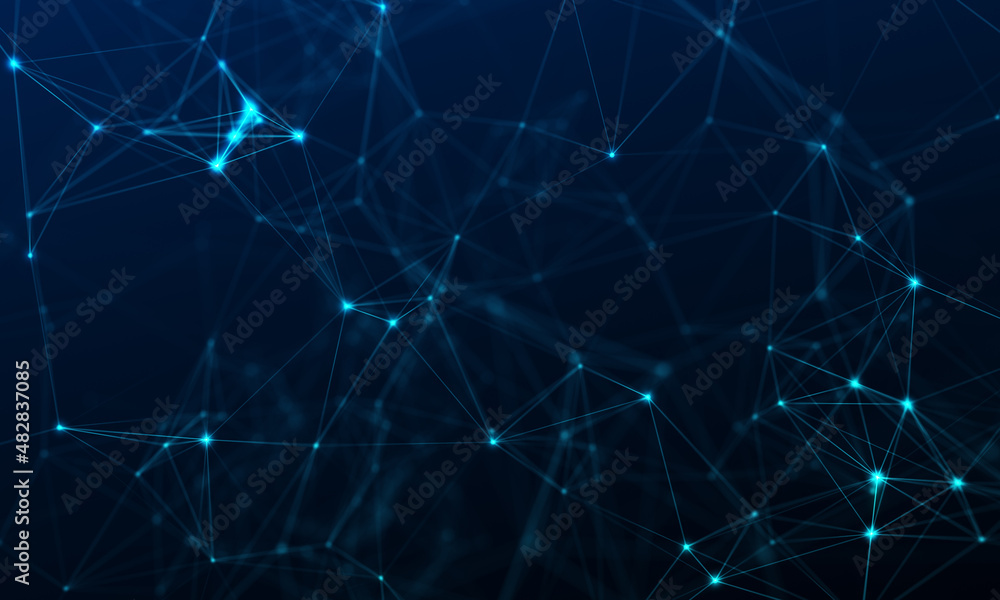 Plexus style background. High tech digital technology, global social ... Plexus style background. High tech digital technology, global social ...