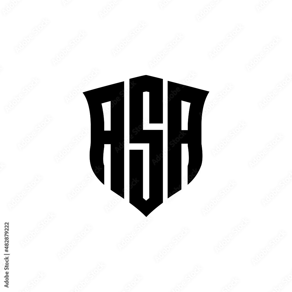 ASA letter logo design with white background in illustrator, vector ...