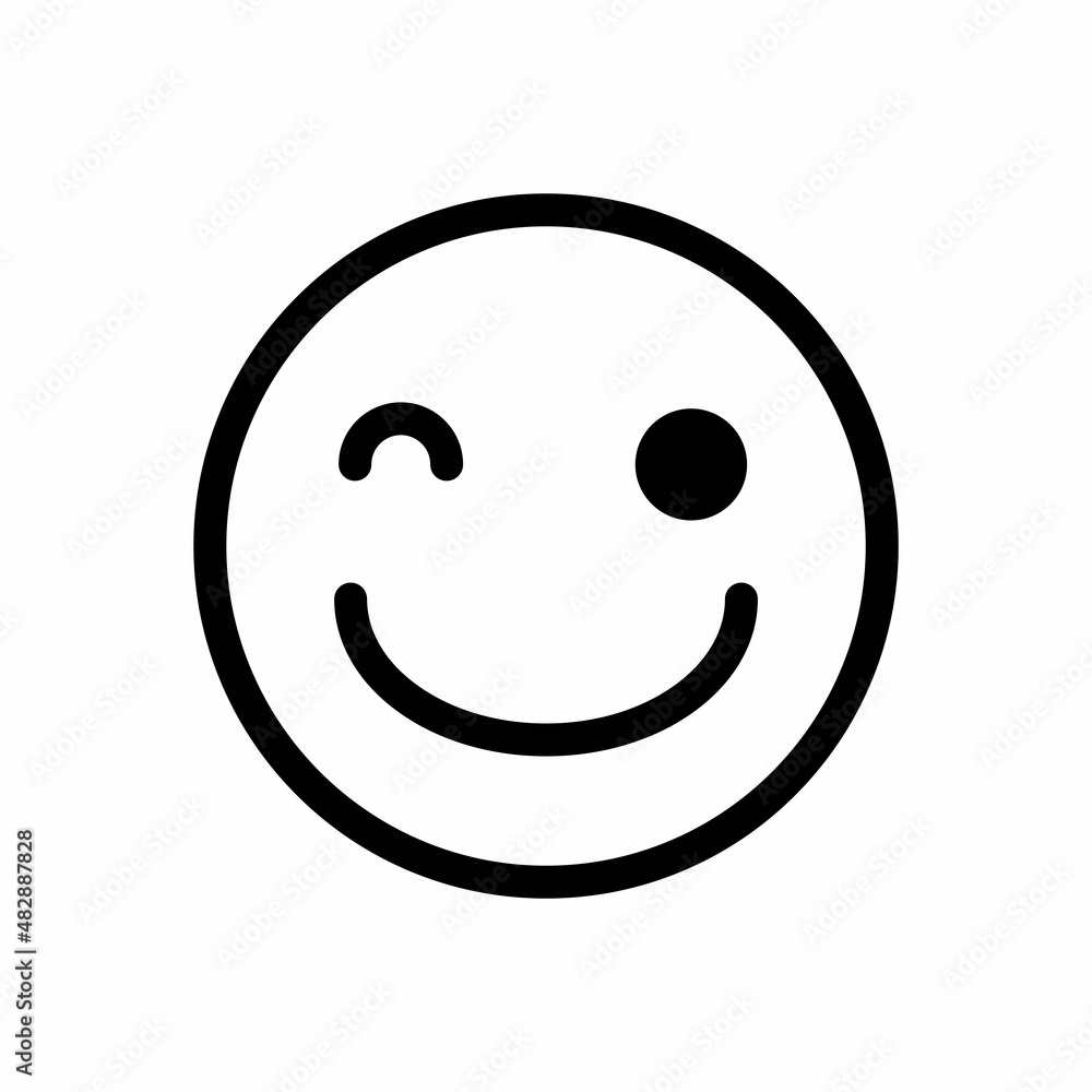 Smile Emoticon Design Vector Logo Template Illustration Sign And Symbol ...