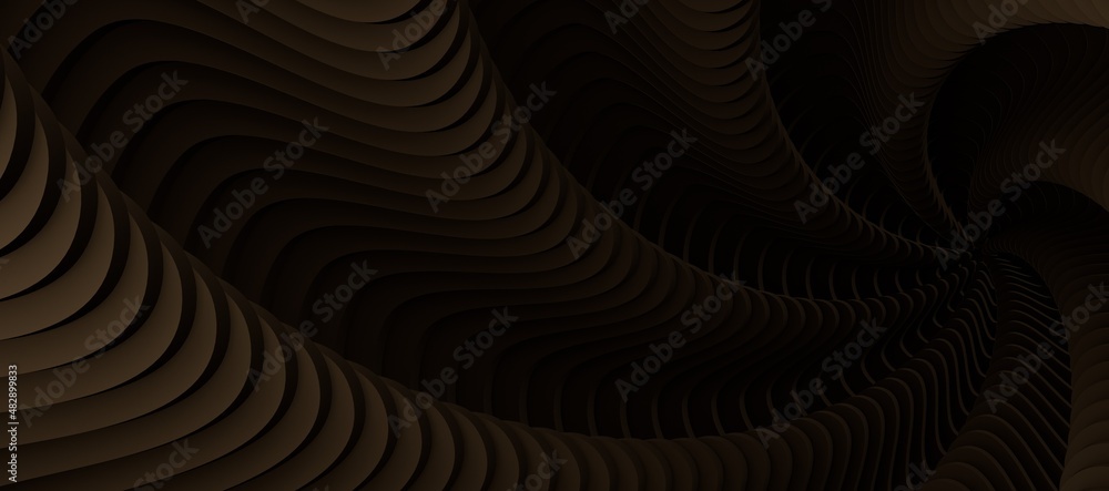 gold swirl background texture. 3D illustration. Stock Illustration ...