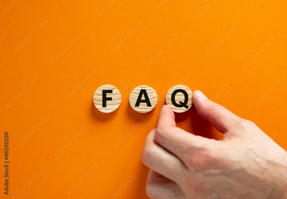 FAQ frequently asked questions symbol. Concept words FAQ frequently ...