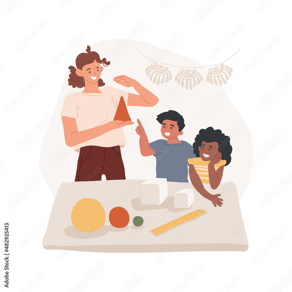 Measure and compare objects abstract concept vector illustration. Learn ... Measure and compare objects abstract concept vector illustration. Learn ...