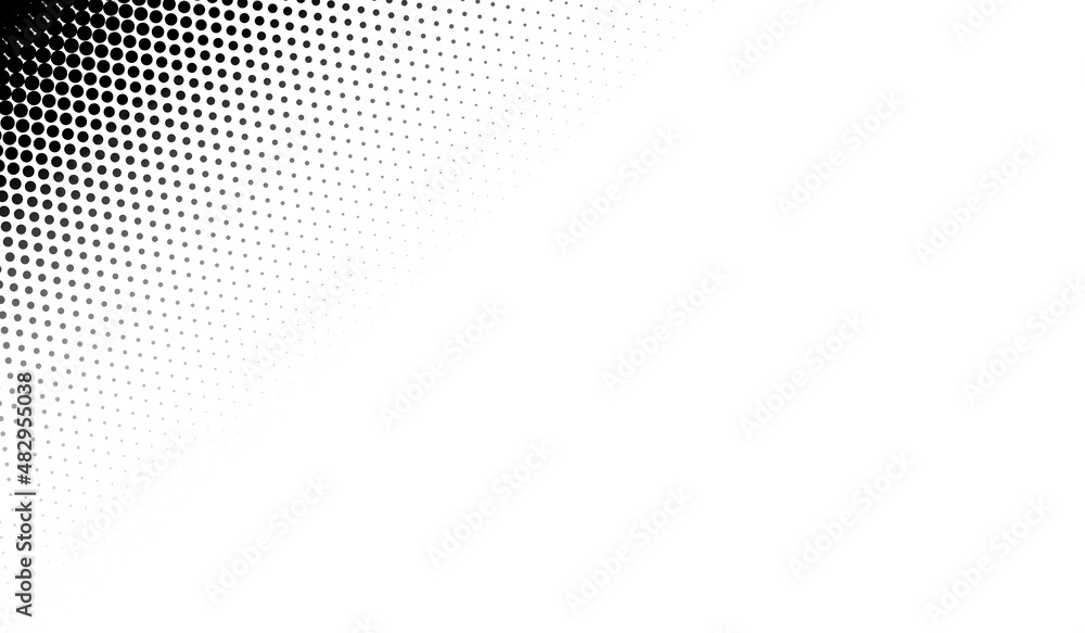 Halftone corner texture. Faded dot pattern for design prints. Bg ...
