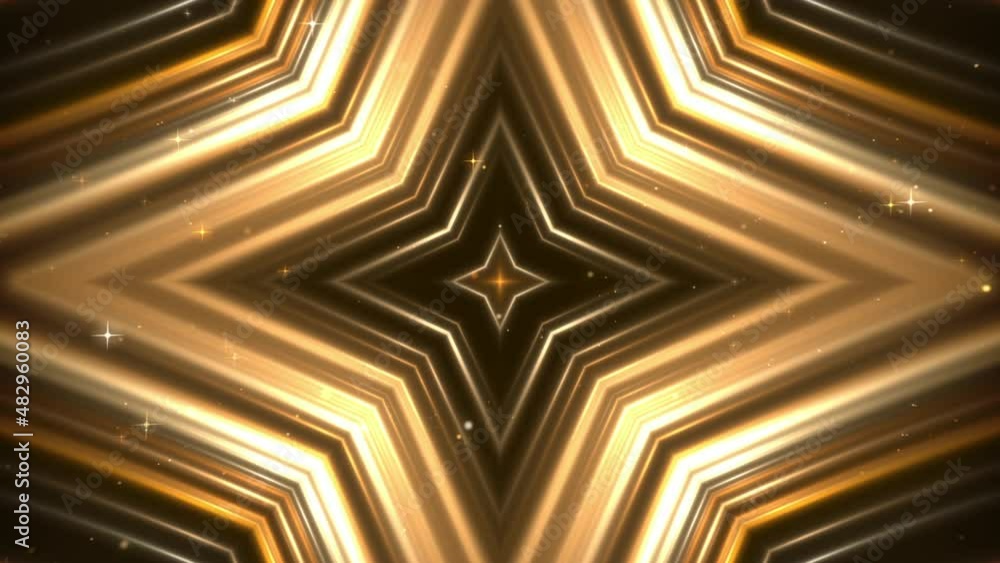 Gold Star Tunnel Background. Gold star tunnel background for sci fi ...