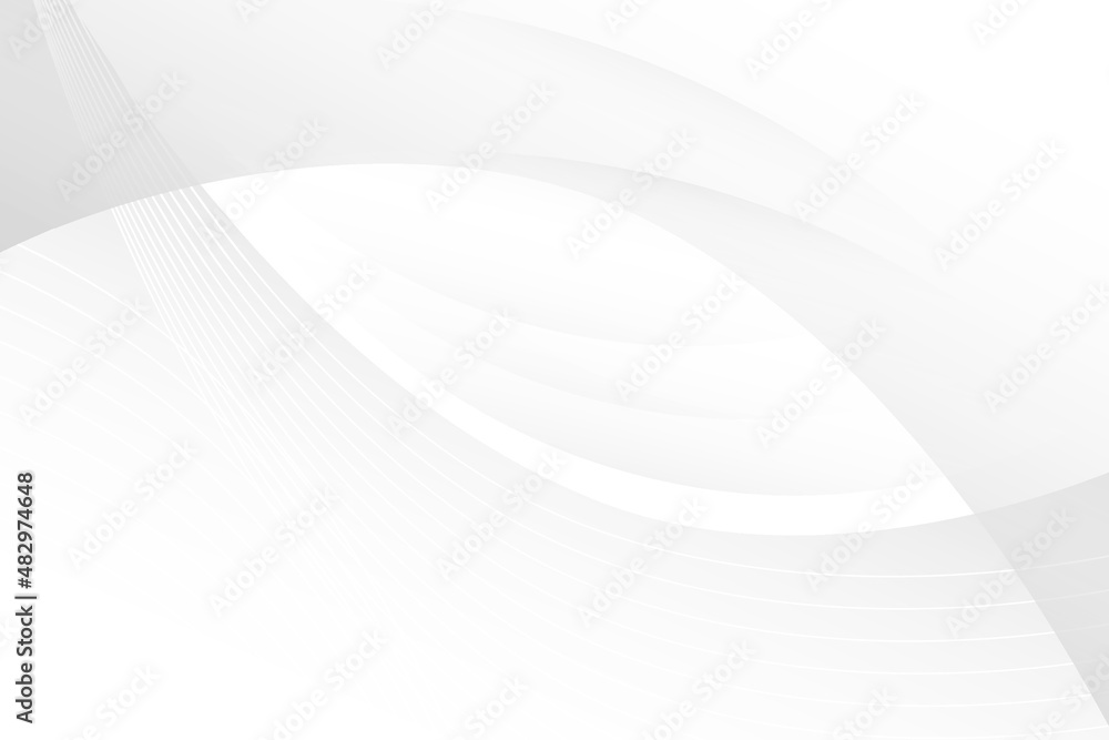 Abstract white and gray color, modern design background with geometric ...