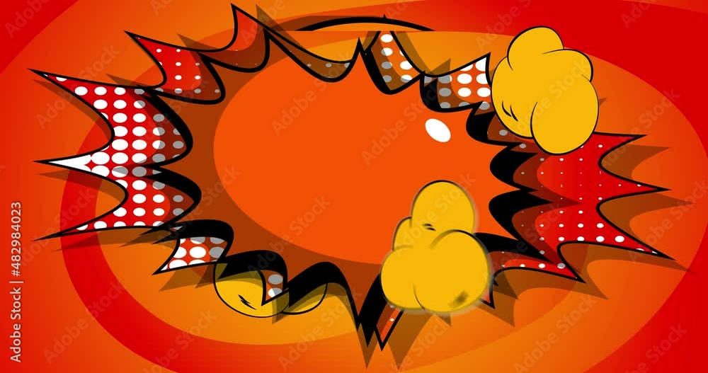 Comic Book Background. Motion poster. 4k animated Comics moving ...