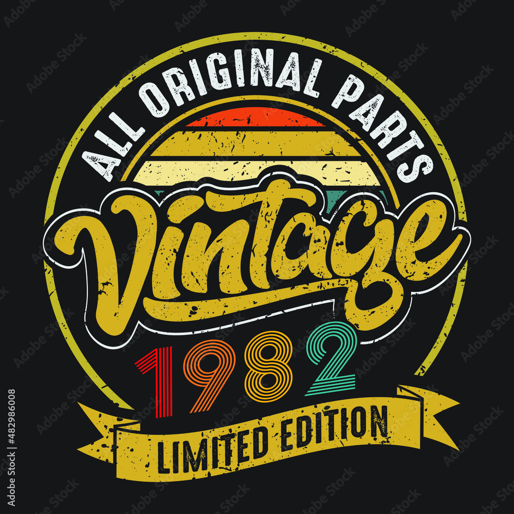 Vintage 1982 all original parts limited edition retro birthday ...