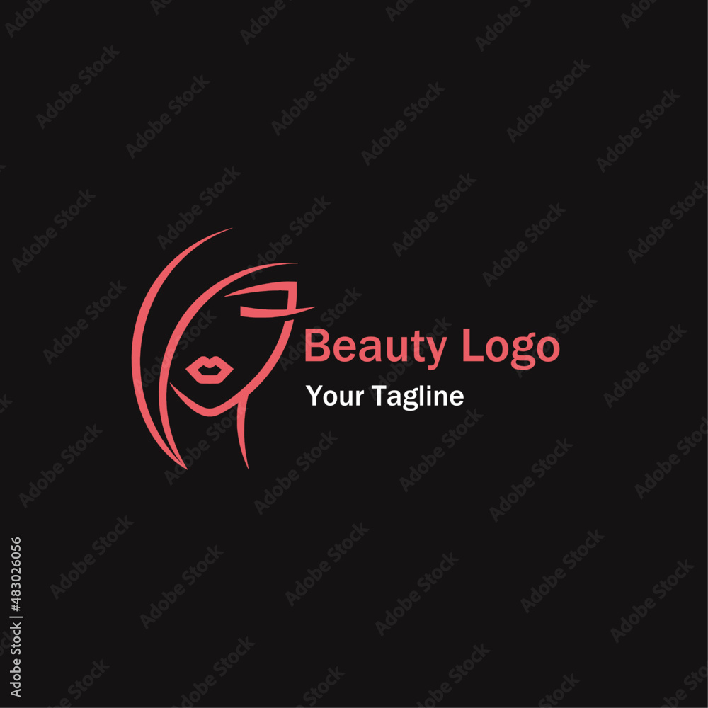 Vector illustration of beauty logo design Stock Vector | Adobe Stock