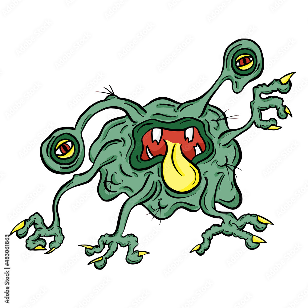 Weird Imaginary Alien Monster Creatures that Look Like Viruses or ...