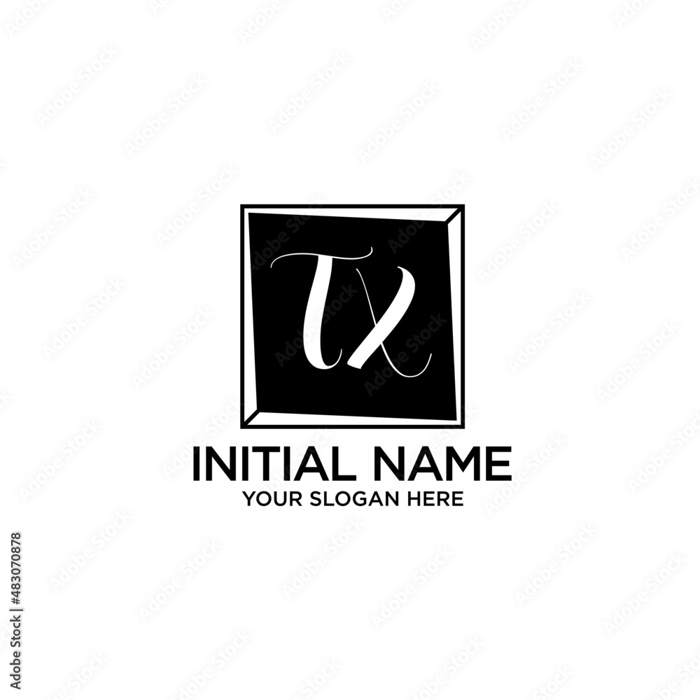 TX monogram logo template vector Stock Vector | Adobe Stock