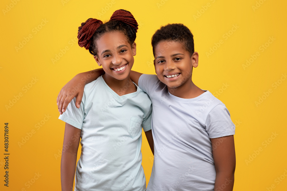 Black Brothers Hugging