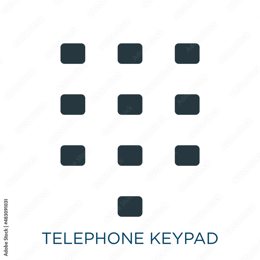 telephone keypad vector icon. telephone keypad, keypad, telephone ...