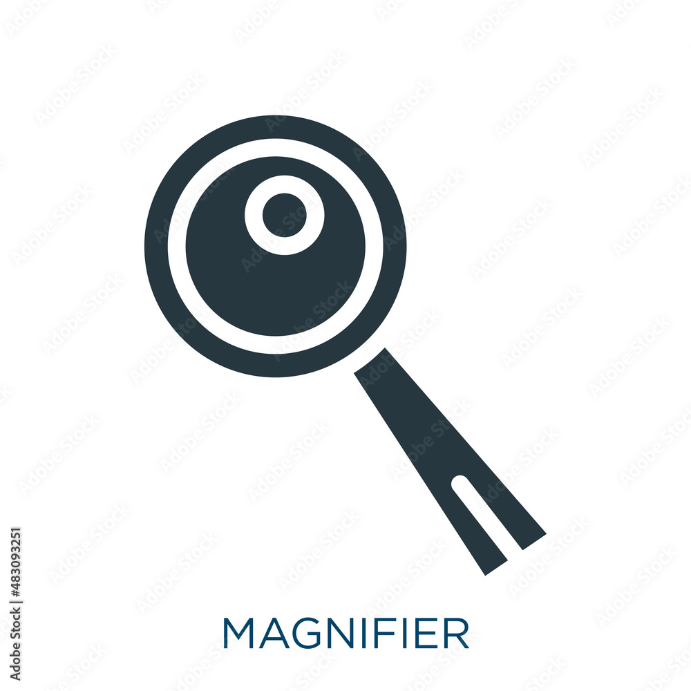 magnifier vector icon. magnifier, magnifying, glass filled icons from ...