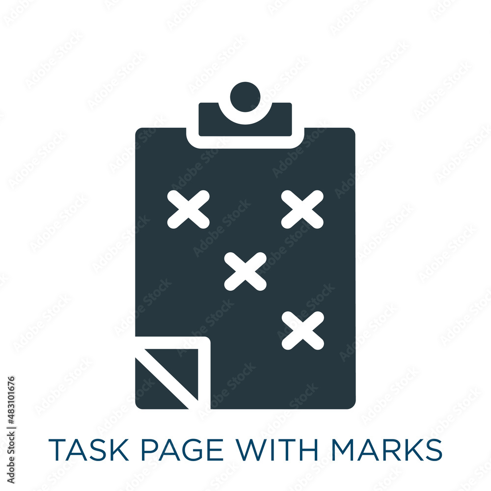 Vecteur Stock task page with marks vector icon. task page with marks ... Vecteur Stock task page with marks vector icon. task page with marks ...