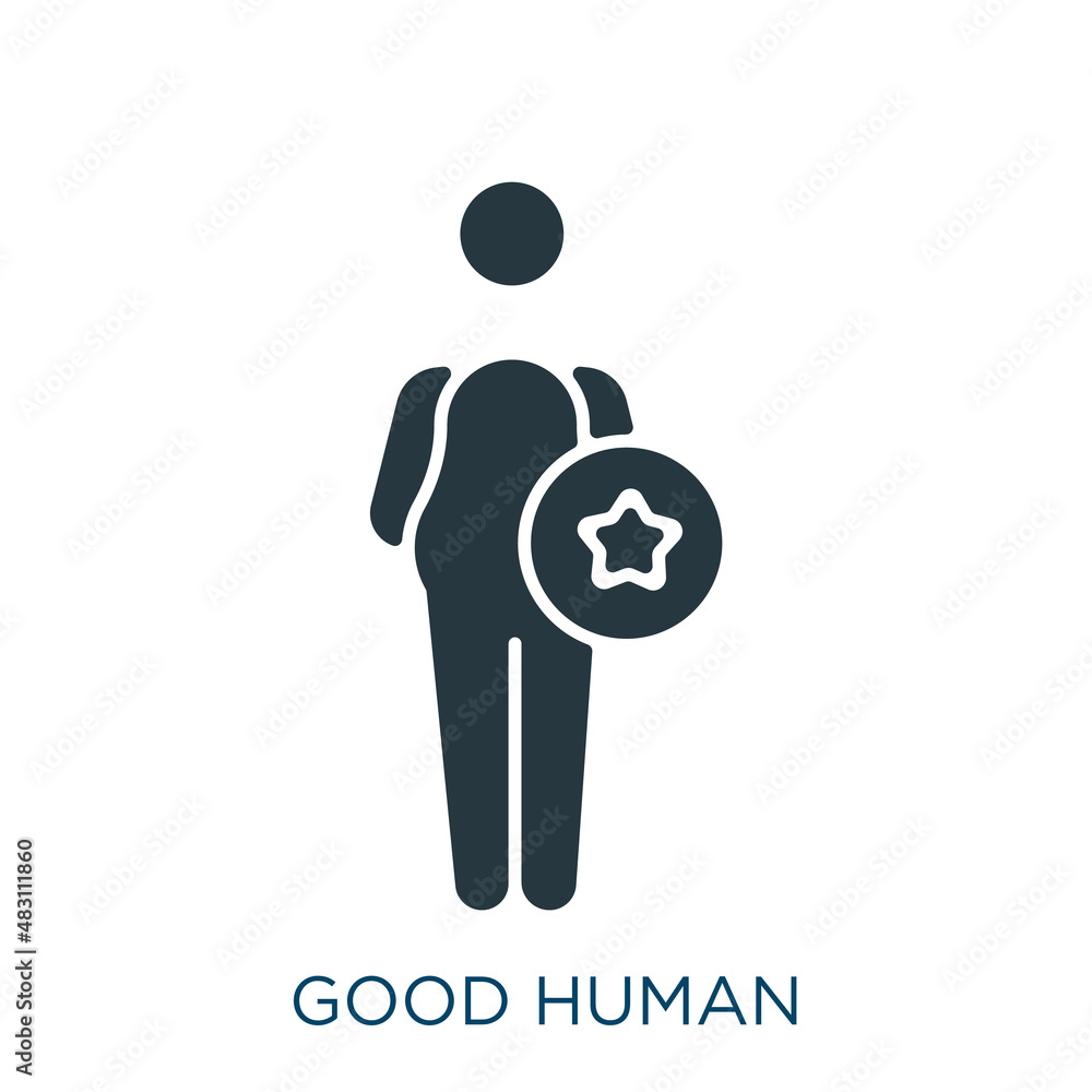 good human vector icon. good human, good, success filled icons from ...